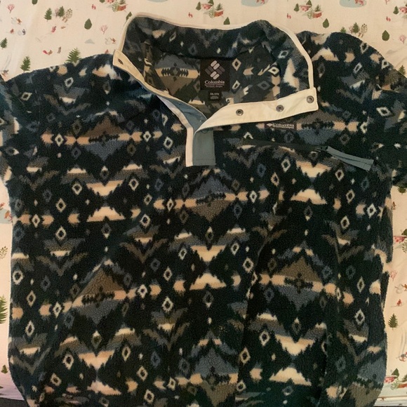 Columbia | Jackets & Coats | Columbia Pullover Aztec Print Retro Look ...